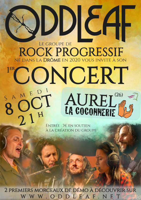 Ensemble Ici - 1er concert du groupe de Rock Progressif ODDLEAF