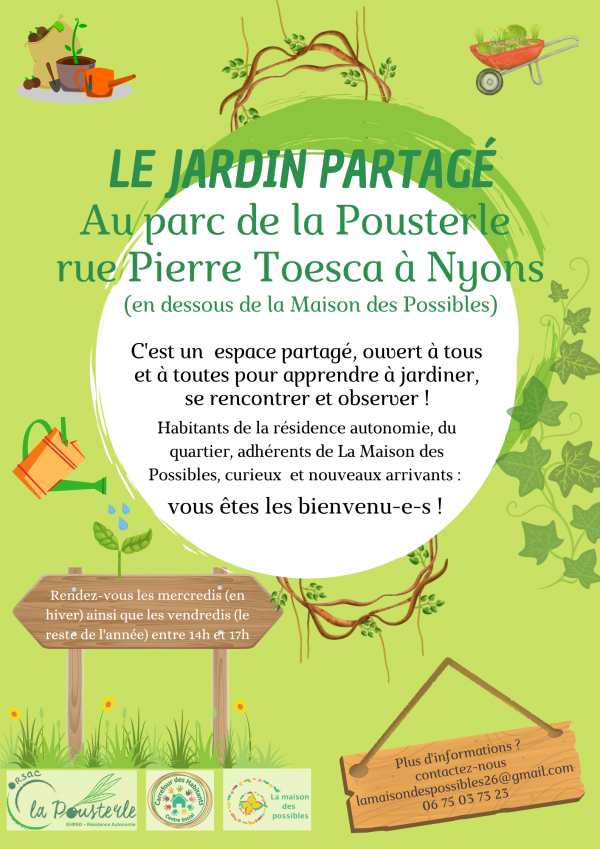 Ensemble Ici - Rejoignez le collectif du jardin partagé du parc de la ...