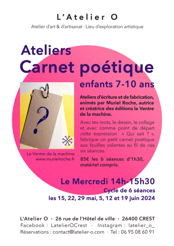 Ensemble Ici - Ateliers Carnet Poétique